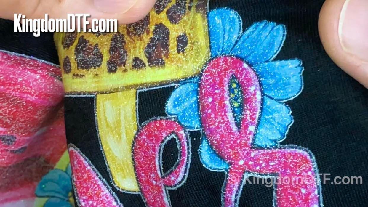 Introducing DTF Glitter Film – Kingdom DTF