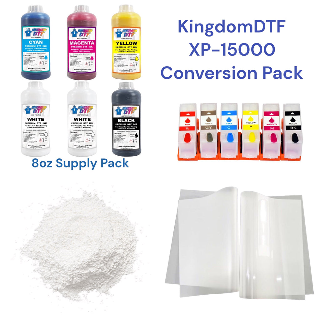 Epson XP-15000 Conversion Pack - DTF Inks, DTF Films, DTF Powder, Cart ...