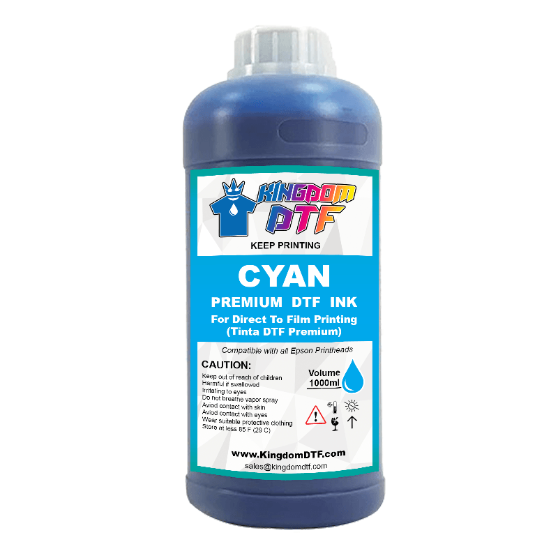 DTF Cyan Ink - Best Direct To Film Ink (DTF ink) for Desktop & Wide Fo ...